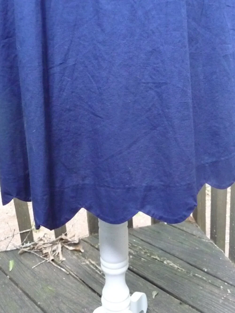 crown & ivy | Dresses | Crown Ivy Size Xl Navy Blue Ruffle Neck Tie ...